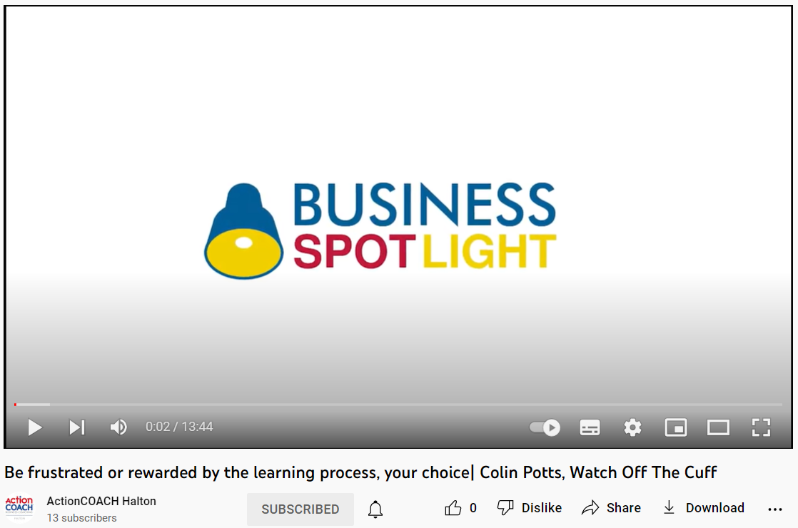 Colin Potts and Watch off the Cuff, Interview by Business Spotlight Ha ...