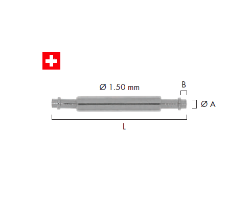 Spring Bar Assortment, 1.5mm Diameter, Flanged for Clasps, 60 Pieces ...